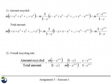 PPT – Assignment 3 Exercise 1 PowerPoint presentation | free to view ...