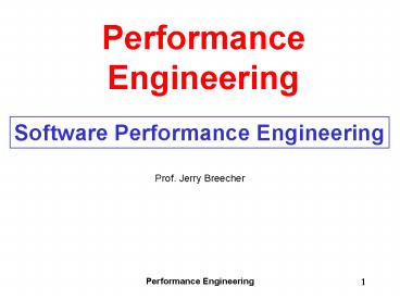 Prof. Jerry Breecher presentation | free to download