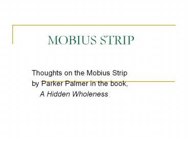MOBIUS STRIP presentation | free to download