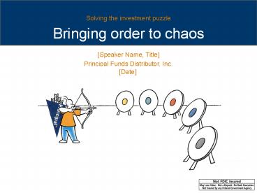Bringing order to chaos presentation | free to view