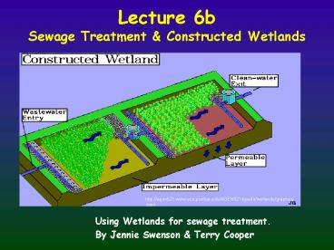 Lecture 6b Sewage Treatment presentation | free to view