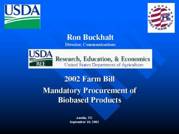 2002 Farm Bill presentation | free to view