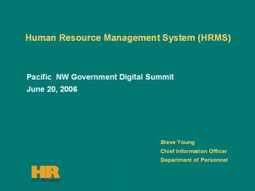 Human Resource Management System (HRMS) presentation | free to download