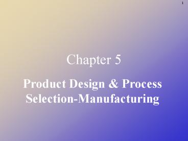 PPT – Product Design PowerPoint presentation | free to view - id: 91119 ...