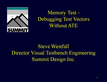 Memory Test - presentation | free to view