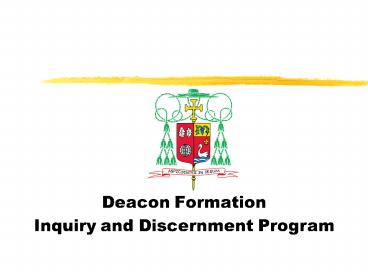 PPT – Deacon Formation PowerPoint presentation | free to view - id ...