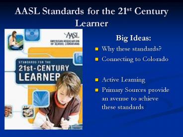 21st Century Learner Standards