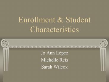 PPT – Enrollment PowerPoint presentation | free to view - id: 91f2f-N2VkN