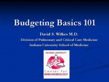PPT – Budgeting Basics 101 PowerPoint presentation | free to view - id ...
