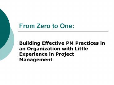 From Zero to One: presentation | free to view