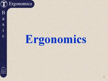 Ergonomics presentation | free to view