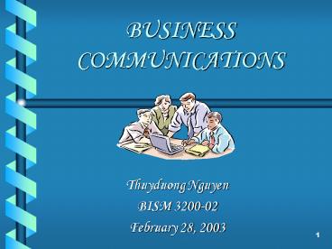 BUSINESS COMMUNICATIONS presentation | free to view