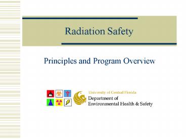 PPT – Radiation Safety PowerPoint presentation | free to view - id ...