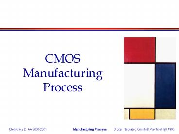 CMOS Manufacturing Process presentation | free to view