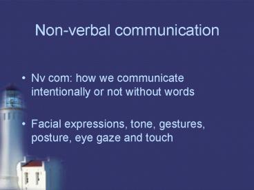 PPT – Nonverbal communication PowerPoint presentation | free to view ...