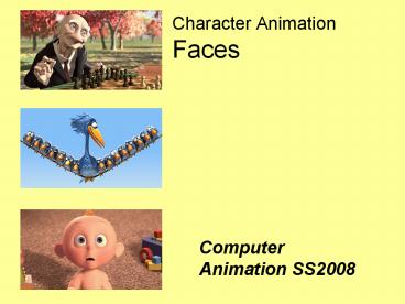 PPT – Character Animation Faces PowerPoint presentation | free to view ...