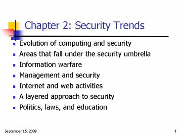 PPT – Chapter 2: Security Trends PowerPoint presentation | free to view ...