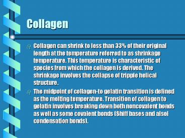 Collagen presentation | free to view