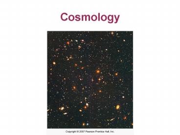 Cosmology presentation | free to view