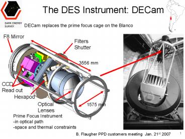 PPT – The DES Instrument: DECam PowerPoint presentation | free to ...