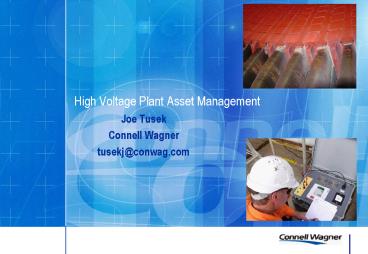 High Voltage Plant Asset Management presentation | free to view