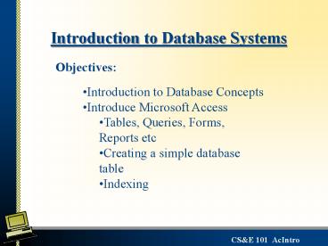 Introduction to Database Systems presentation | free to view
