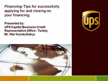 UPS PowerPoint Presentation Template presentation | free to view