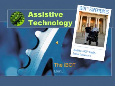 PPT – Assistive Technology PowerPoint presentation | free to view - id ...
