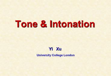 PPT – Tone PowerPoint presentation | free to view - id: 9a8a6-MWUzN