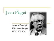 PPT – Jean Piaget PowerPoint presentation | free to download - id ...