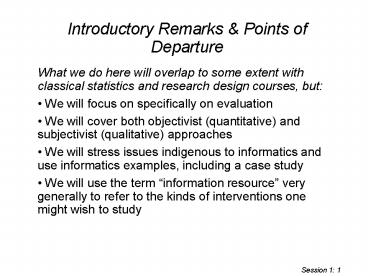 PPT – Introductory Remarks PowerPoint presentation | free to view - id ...