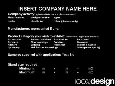 PPT – INSERT COMPANY NAME HERE PowerPoint presentation | free to view ...