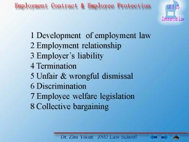 12 Employment Contract presentation | free to view