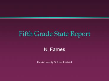 Fifth Grade State Report presentation | free to view