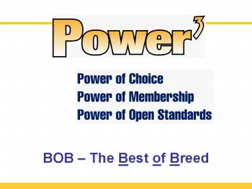 PPT – BOB The Best of Breed PowerPoint presentation | free to download ...