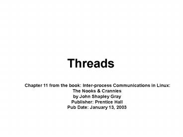 PPT – Threads PowerPoint presentation | free to download - id: 9d6a6-NWU5Y