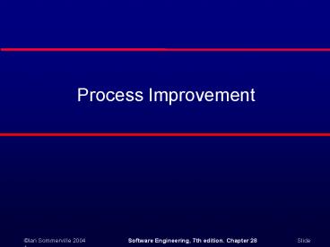 PPT – Process Improvement PowerPoint presentation | free to view - id ...