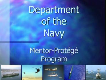 Department of the Navy presentation | free to view