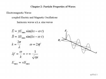 Chapter 2: Particle Properties of Waves presentation | free to view