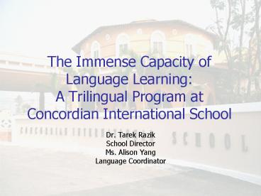 PPT – Dr. Tarek Razik PowerPoint presentation | free to view - id ...