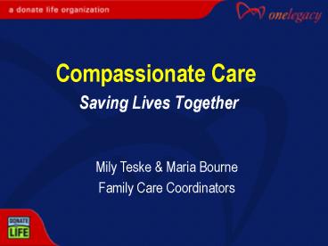 Compassionate Care presentation | free to view