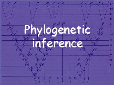 PPT – Phylogenetic inference PowerPoint presentation | free to view ...
