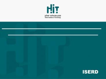 " ISERD presentation | free to download