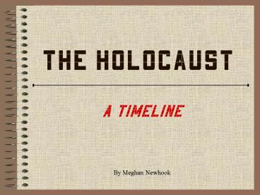 PPT – The Holocaust PowerPoint presentation | free to view - id: 9fb81 ...