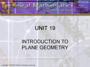 INTRODUCTION TO PLANE GEOMETRY presentation | free to view