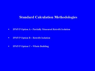 PPT – Standard Calculation Methodologies PowerPoint presentation | free ...