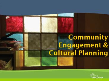 Community Engagement presentation | free to view