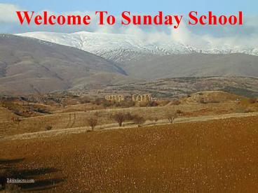 Welcome To Sunday School presentation | free to view