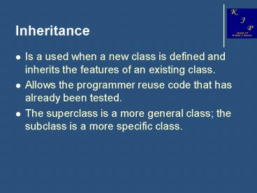 PPT – Inheritance PowerPoint presentation | free to view - id: a13bf-ZmE3N