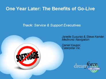 One Year Later: The Benefits of GoLive presentation | free to view